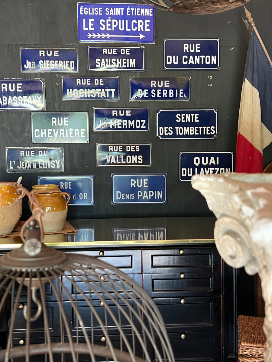 Original Vintage French Enamel Street Signs – French & Sons
