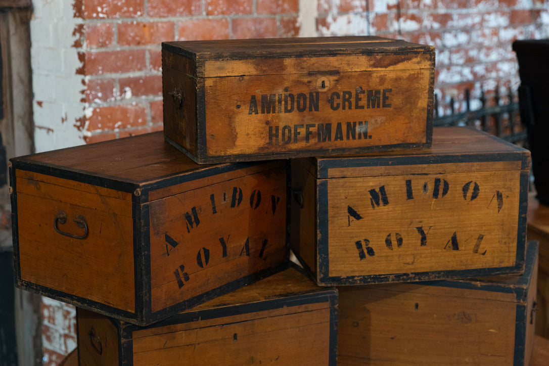 Vintage French Wooden Starch Boxes ~1920's – French & Sons