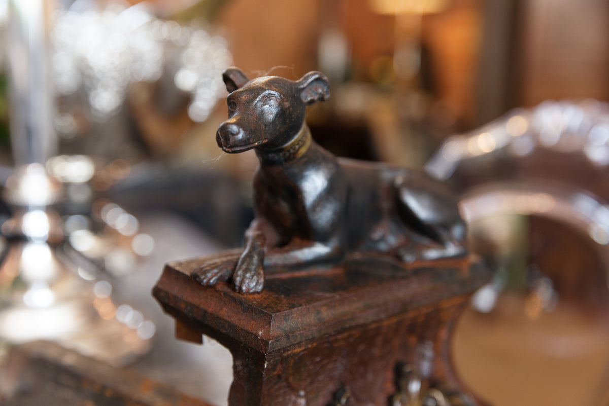 19th Century French Cast Iron & Brass Fire Dogs – French & Sons