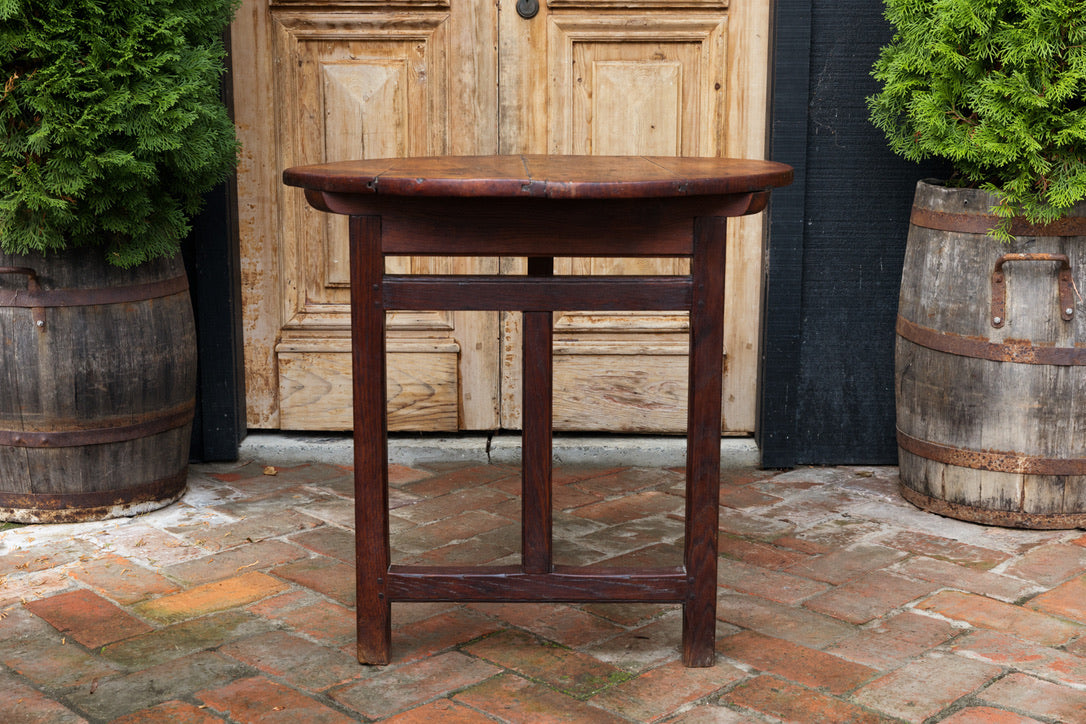 Beautiful French Oak & Cherrywood Gate Leg Kitchen Table – French & Sons