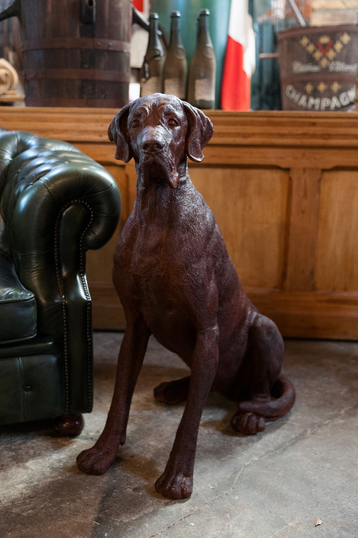Beautiful Large Belgian Cast Iron Great Dane Dogs – French & Sons