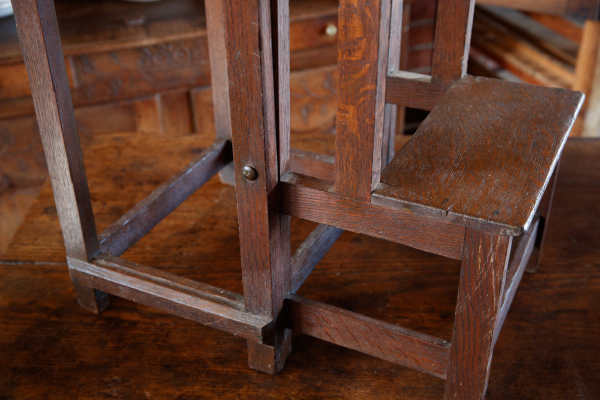 Vintage French Oak Step Ladder Stool – French & Sons