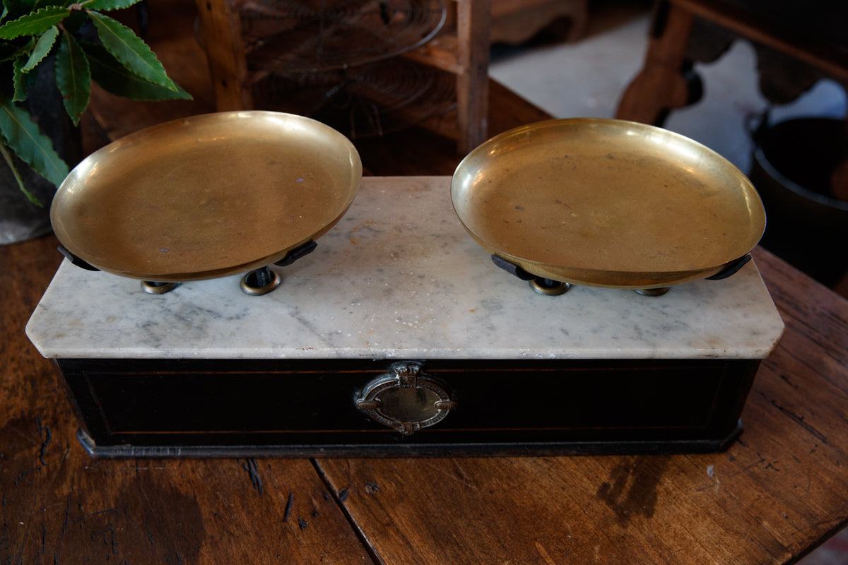 French Marble & Brass Scales – French & Sons