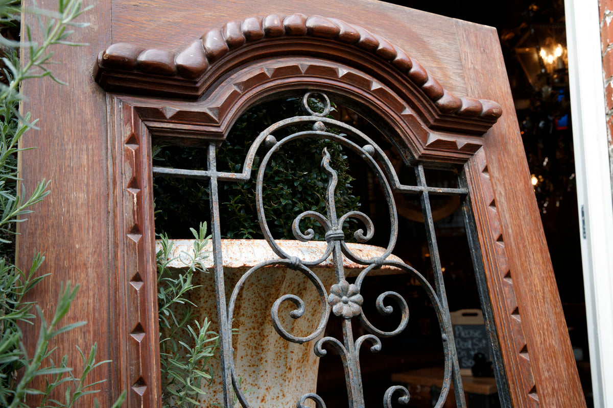 French Window Grill In Oak Frame – French & Sons
